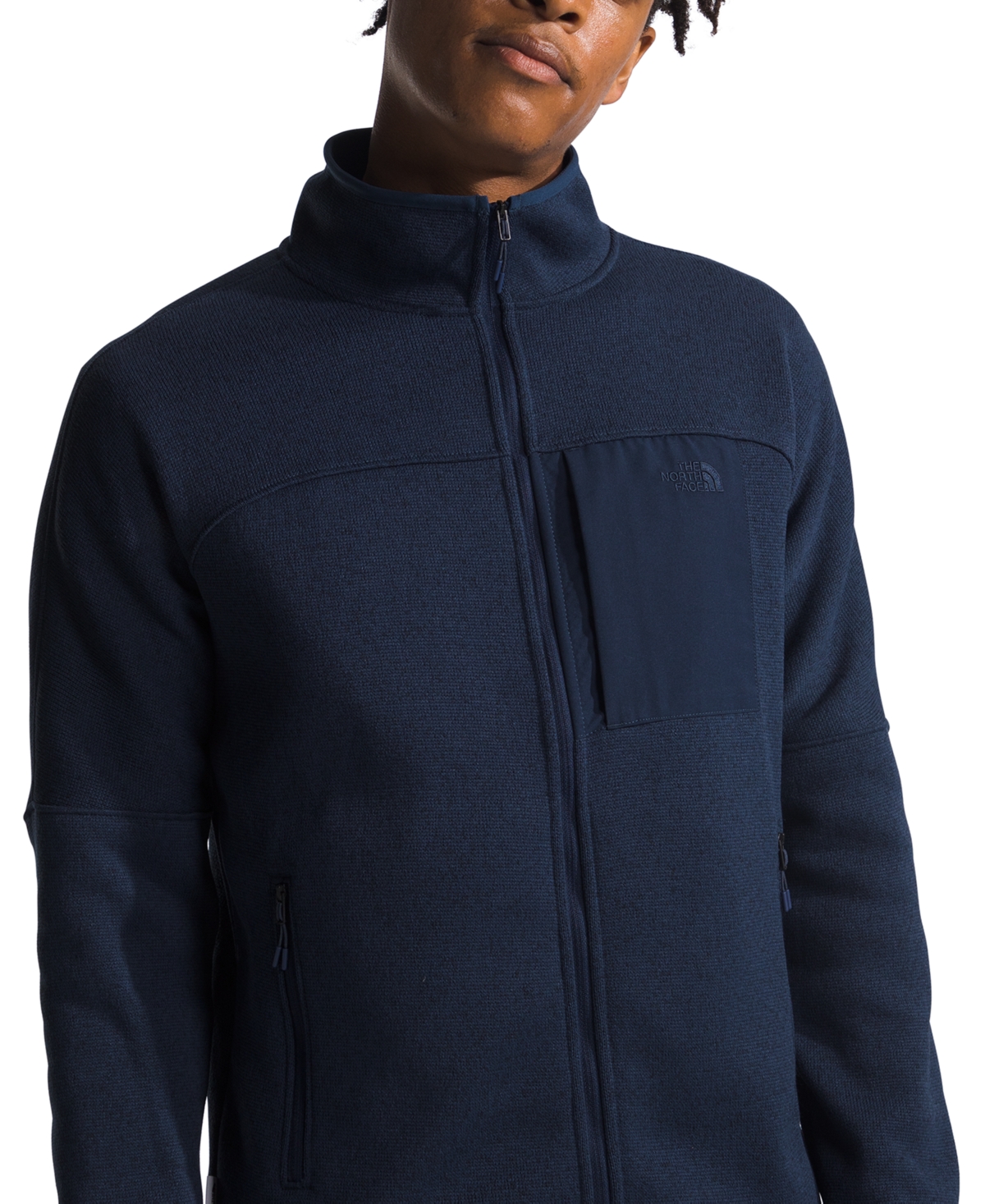 The North Face Mens Front Range Fleece Jacket - Summit Navy Heather-npf
