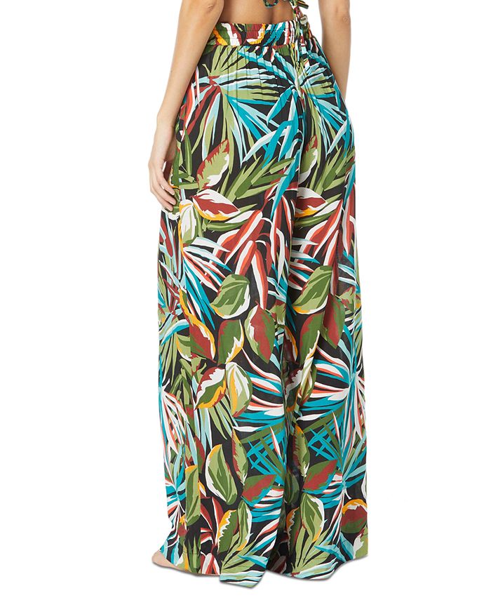 Vince Camuto Women's Printed Wide-Leg Cover-Up Pants - Macy's