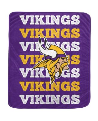 Pegasus Home Fashions Minnesota Vikings 60'' x 70'' Logo Wordmark Plush ...