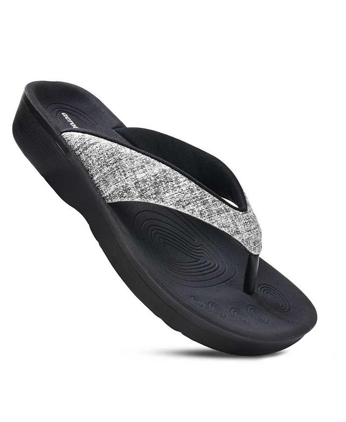 Aerothotic Women's Sandals Mellow Vibe Black - Macy's