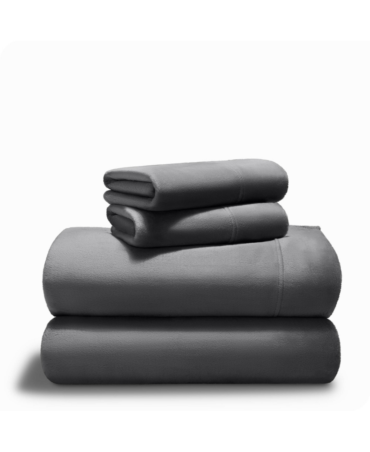 Click here for Bare Home Micro plush Fleece Queen Sheet Set - Gre... prices
