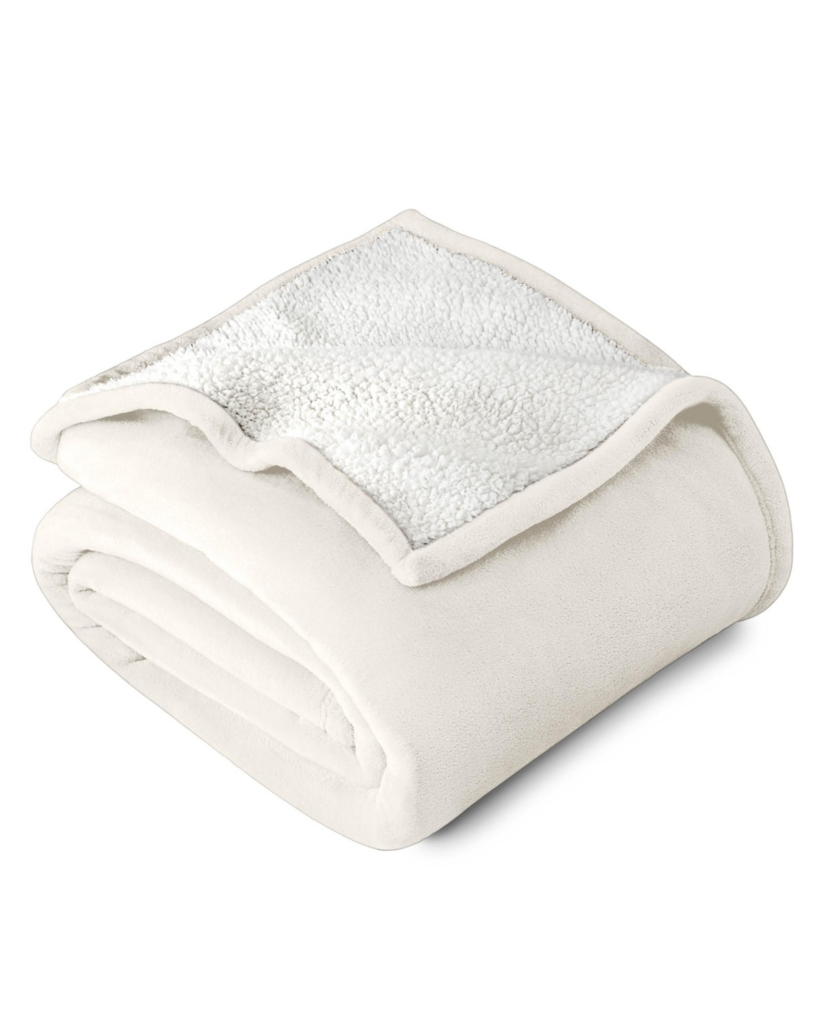 Click here for Bare Home Fleece Sherpa Blanket  King - Cream prices