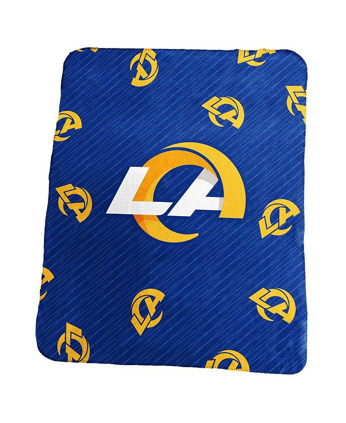 Logo Brands Los Angeles Rams 50" x 60" Repeating Logo Classic Plush ...
