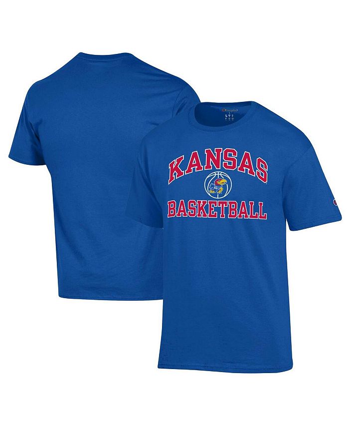 Champion Men's Royal Kansas Jayhawks Basketball Icon T-shirt - Macy's