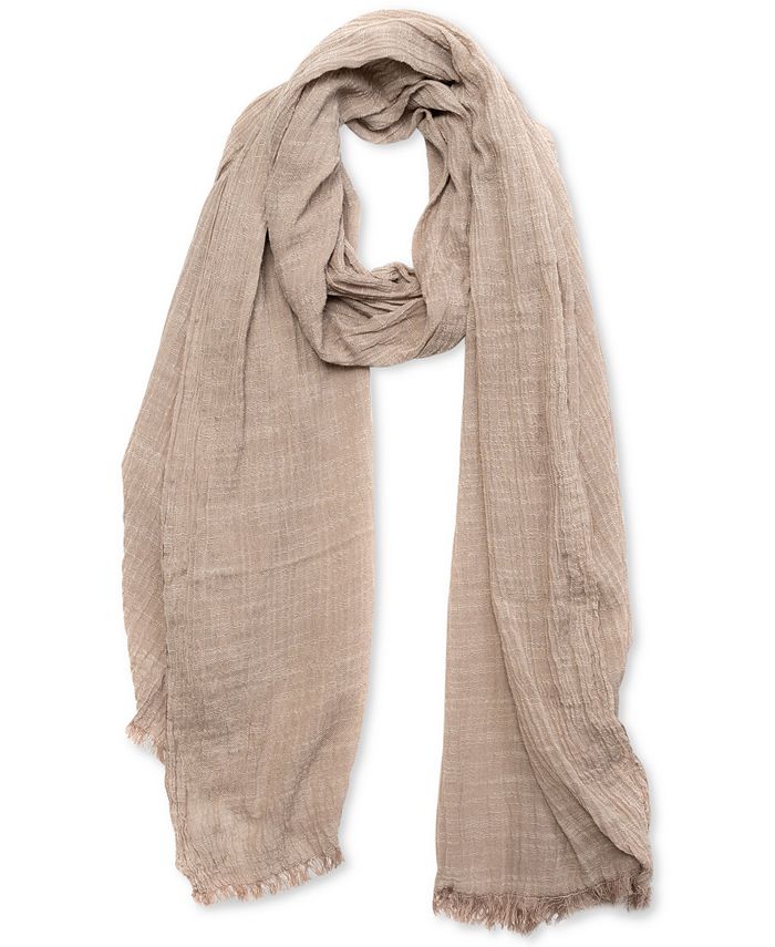 Style & Co Women's Textured Linen-Look Scarf, Created for Macy's - Macy's
