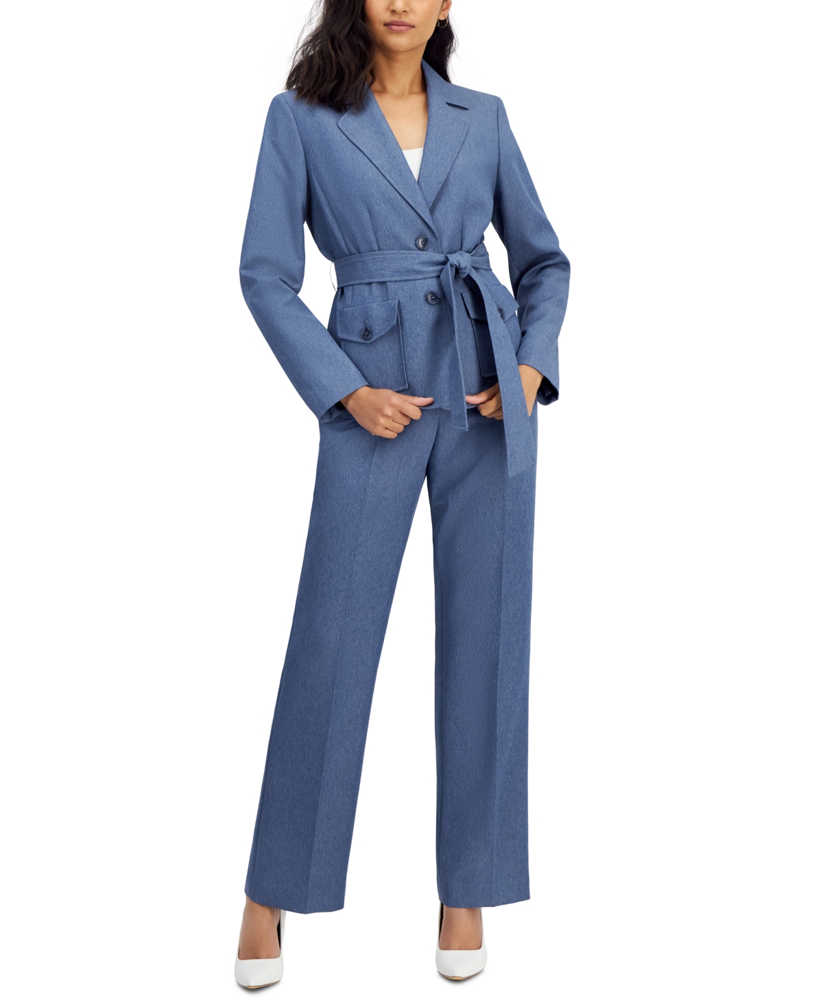Click here for Womens Belted Safari Jacket and Kate Pants  Regula... prices