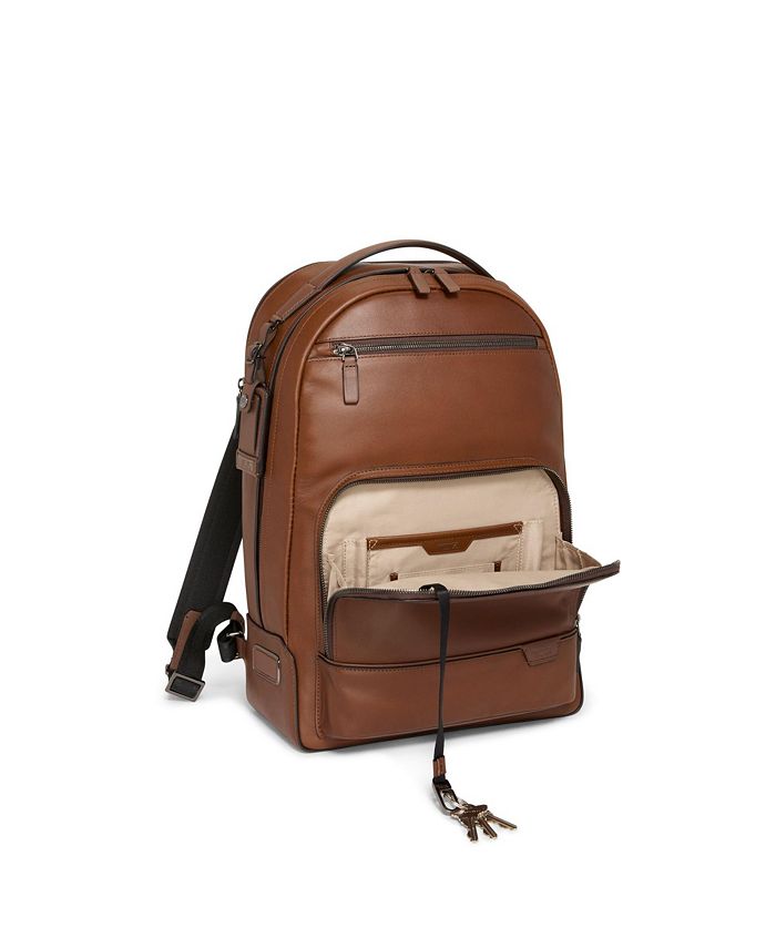 TUMI Men's Harrison Warren Leather Backpack - Macy's