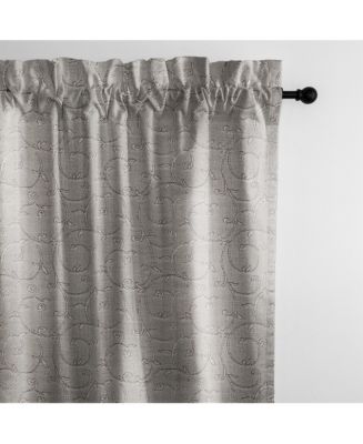 Nadine Mink Pole Top Drapery Panel - Pair 50"x84" - Macy's