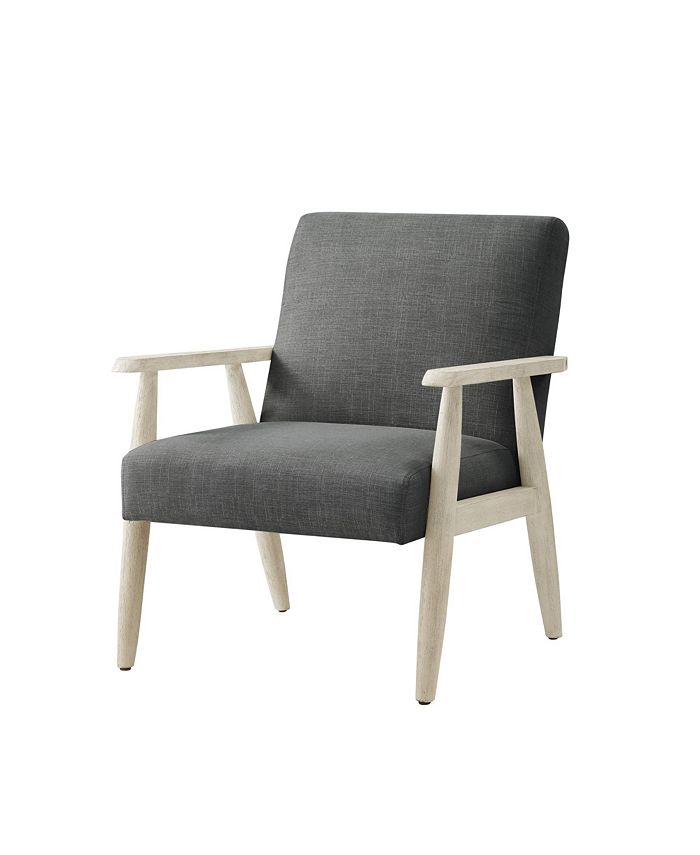 Rustic Manor Elana Linen Upholstered Armchair - Macy's