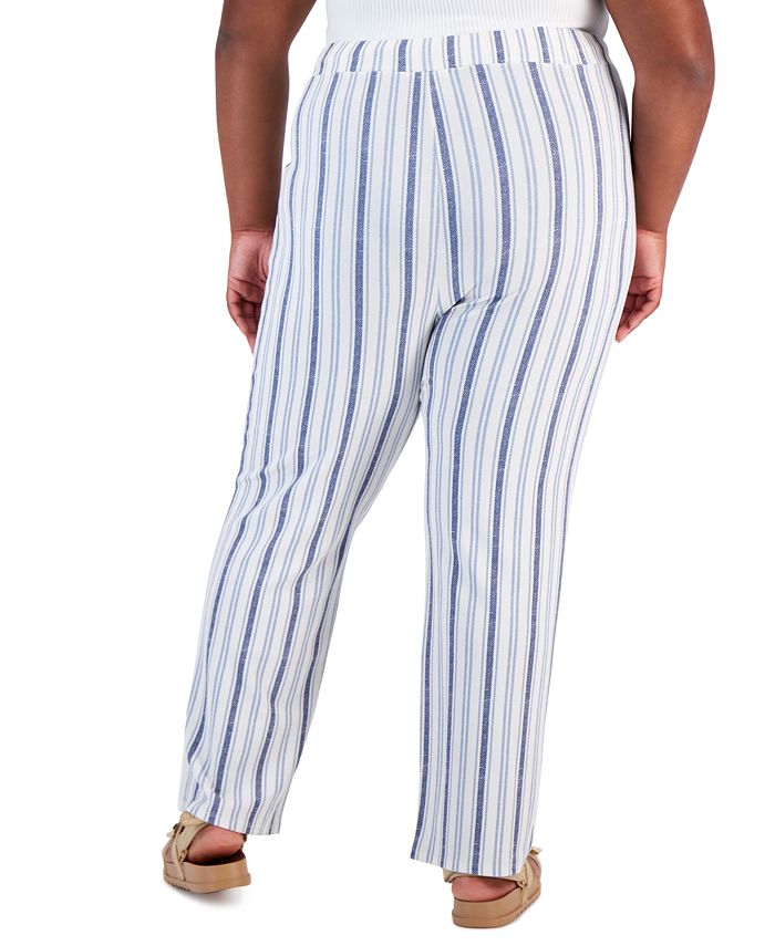 Derek Heart Trendy Plus Size Straight-Leg Pants - Macy's