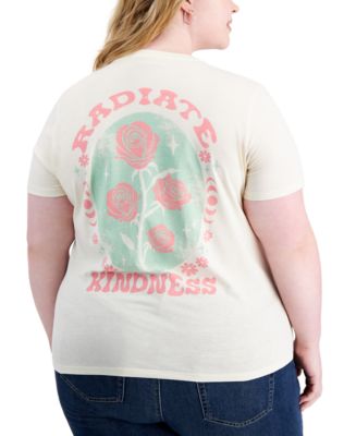 Rebellious One Women's Radiate Kindness Crewneck Tee - Macy's