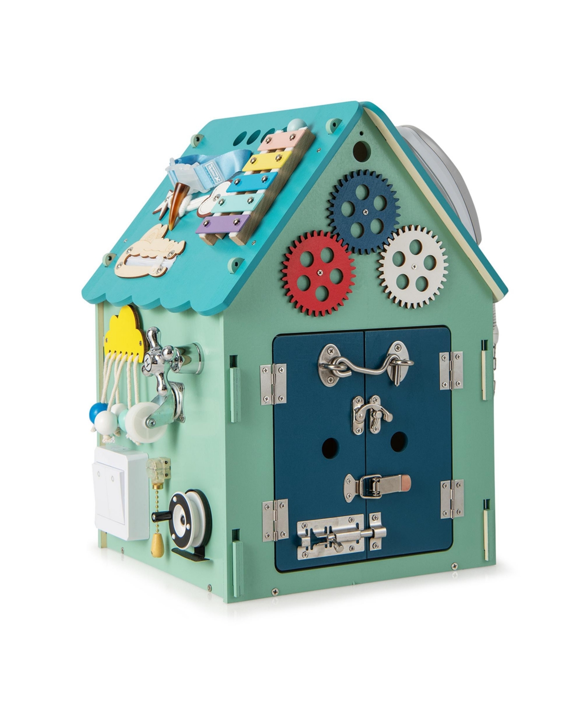 Click here for Wooden Busy House Montessori Toy with Sensory Game... prices