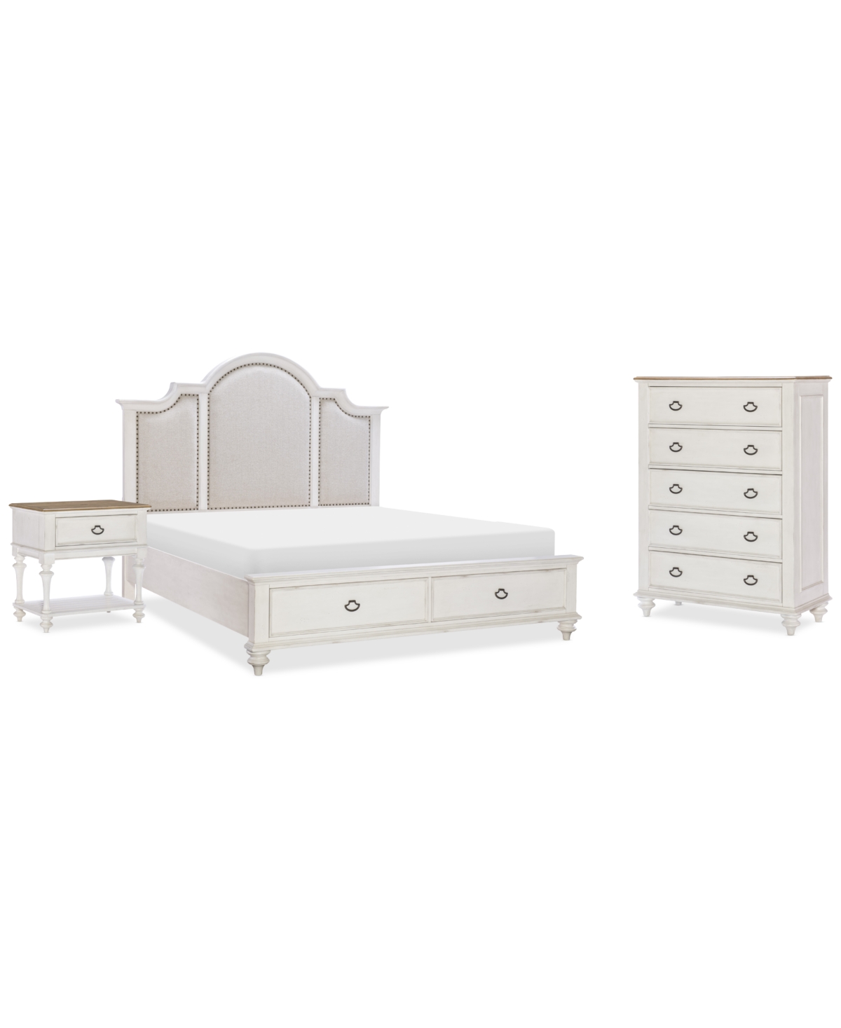 Click here for Mandeville 3pc Bedroom Set (Upholstered Queen Stor... prices