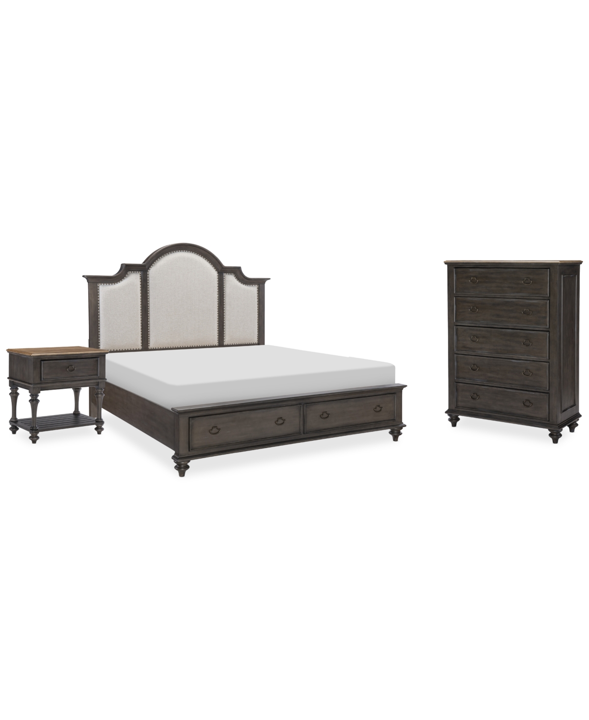 Click here for Mandeville 3pc Bedroom Set (Upholstered Queen Stor... prices