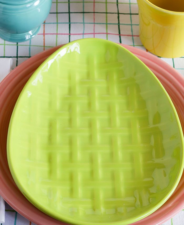 Fiesta Embossed Egg Plate - Macy's