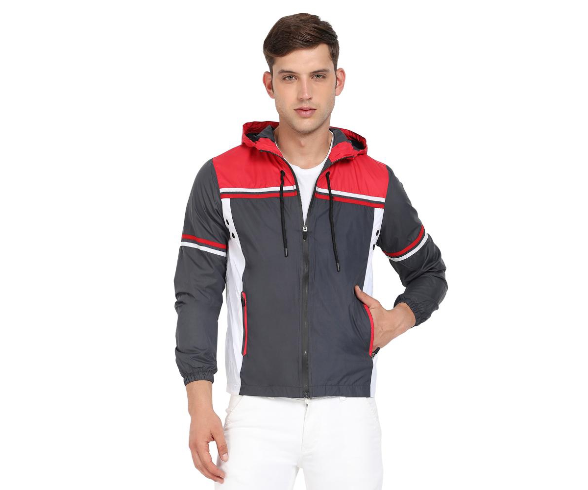 Click here for Campus Sutra Mens Multicolor Zip-Front Jacket With... prices