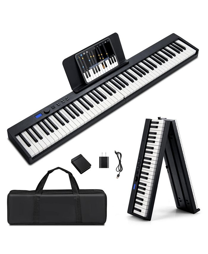 SUGIFT 88-Key Foldable Digital Piano with MIDI and Wireless BT - Macy's