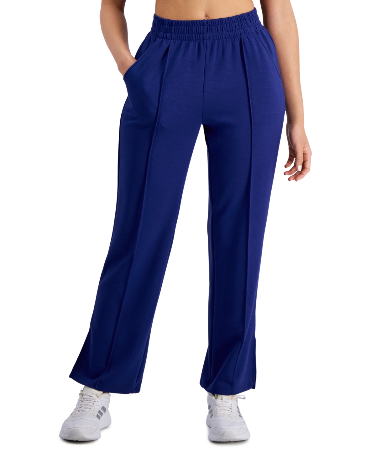 Click here for Id Ideology Womens Straight-Leg Pull-On Pants  Cre... prices