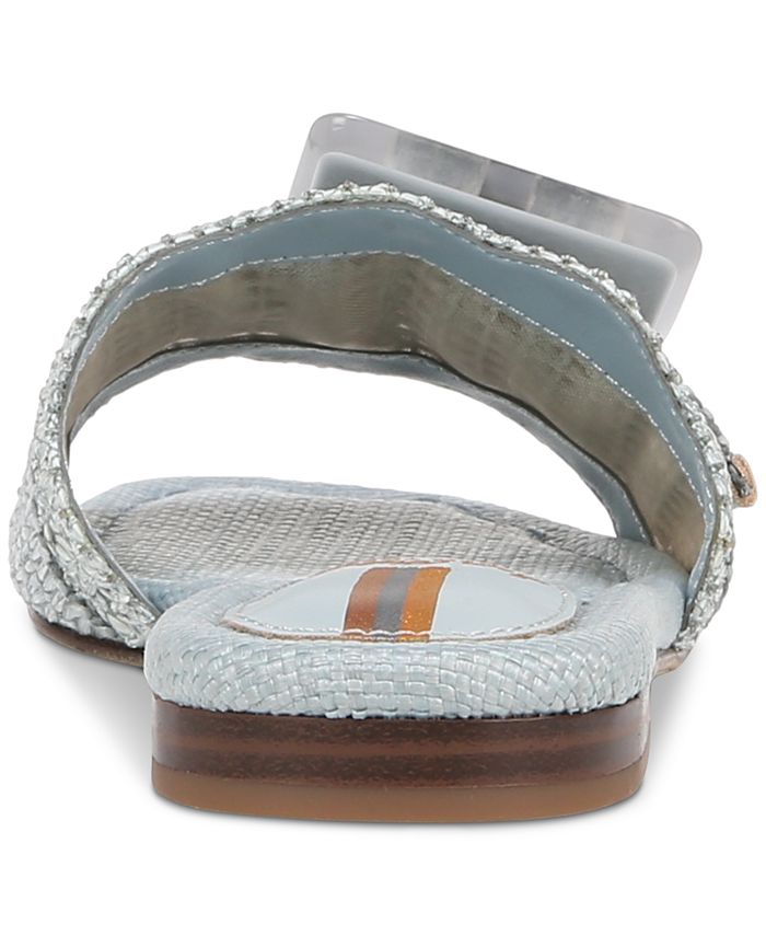 Sam Edelman Women's Bambi Raffia Buckle Slide Sandals - Macy's