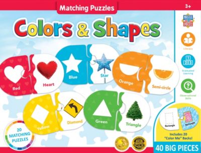 Masterpieces Colors and Shapes Educational Matching Kids and Family ...