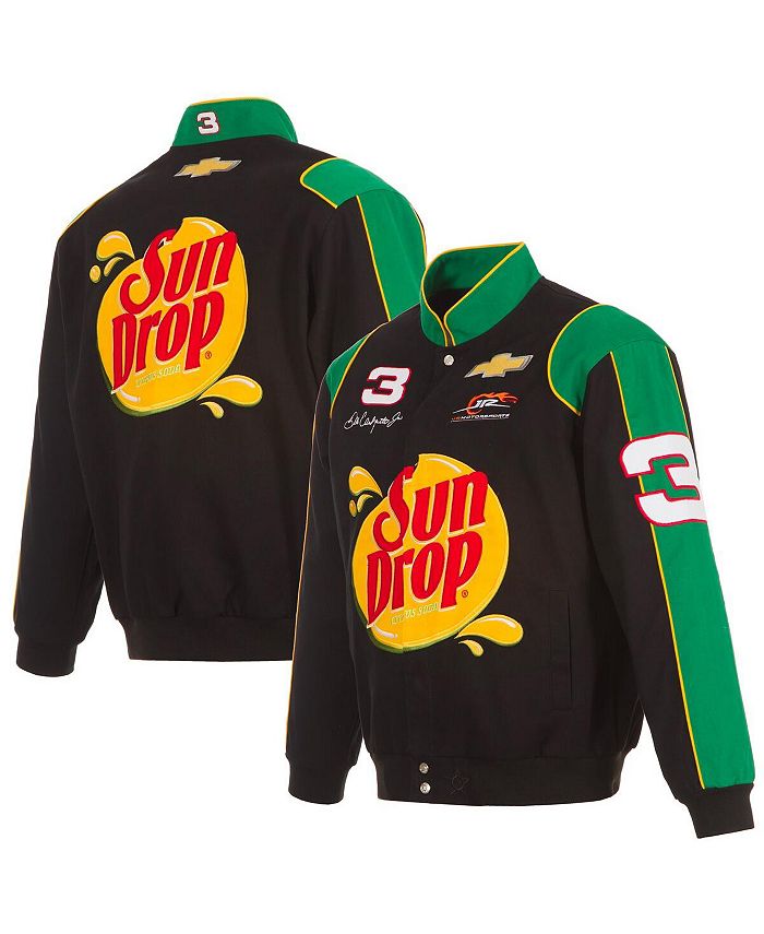 JH Design Men's Black, Green Dale Earnhardt Jr. Sun Drop Twill Driver ...