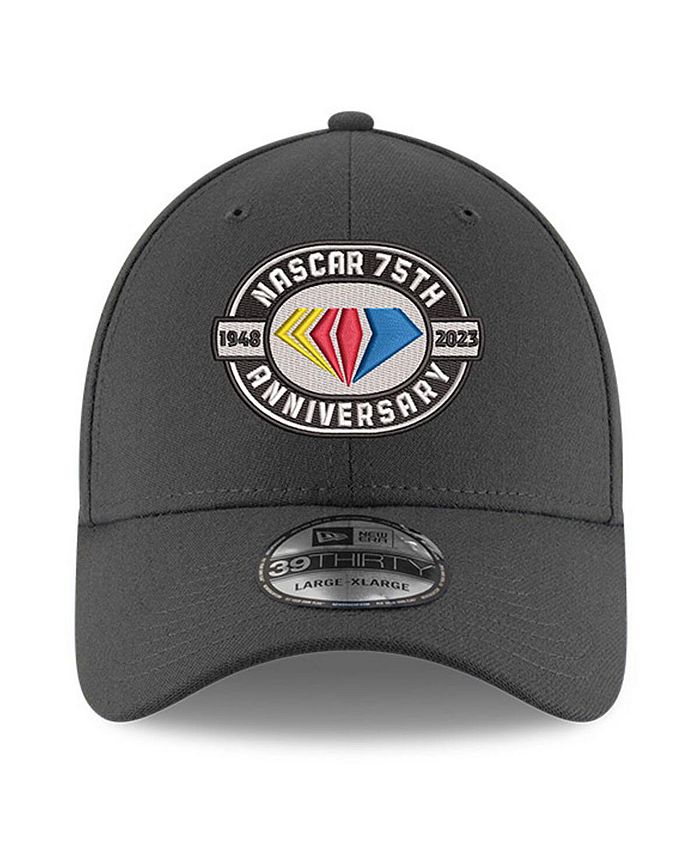 New Era Men's Graphite NASCAR 75th Anniversary 39THIRTY Flex Hat - Macy's