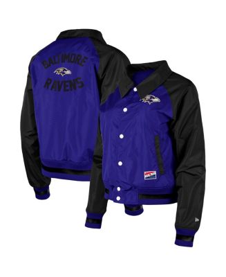 Women's New Era Purple Baltimore Ravens Coaches Raglan Full-Snap Jacket ...