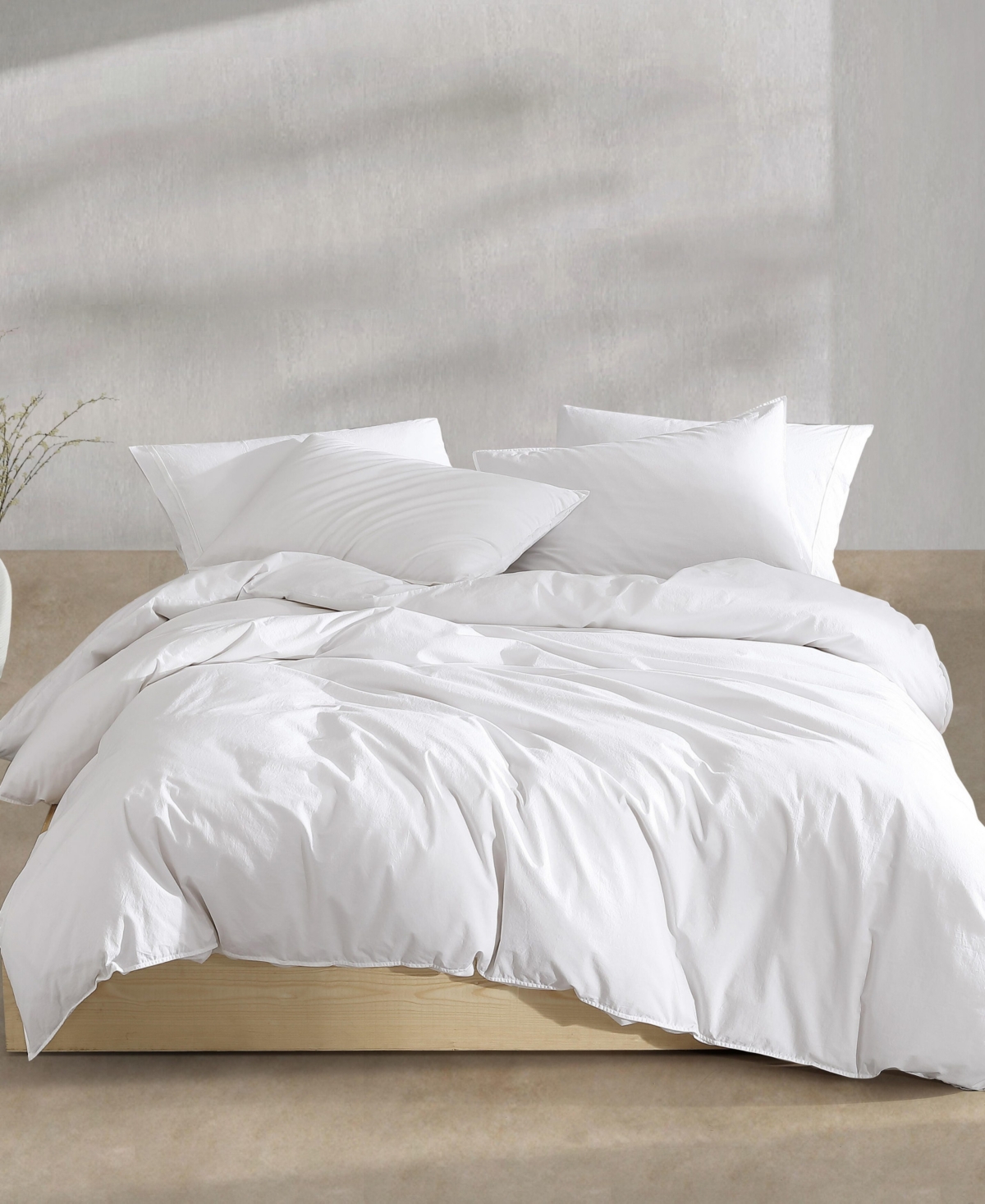 Click here for Calvin Klein Washed Percale Cotton Solid 3 Piece C... prices