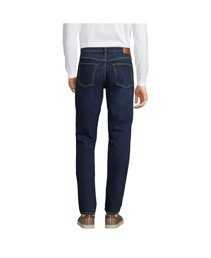 Lands' End Men's Recover 5 Pocket Traditional Fit Denim Jeans - Macy's