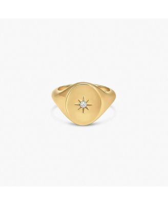 Bearfruit Jewelry Sol Statement Adjustable Signet Ring - Macy's