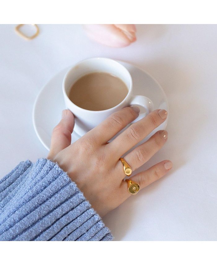 Bearfruit Jewelry Sol Statement Adjustable Signet Ring - Macy's