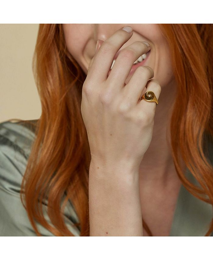 Bearfruit Jewelry Sol Statement Adjustable Signet Ring - Macy's