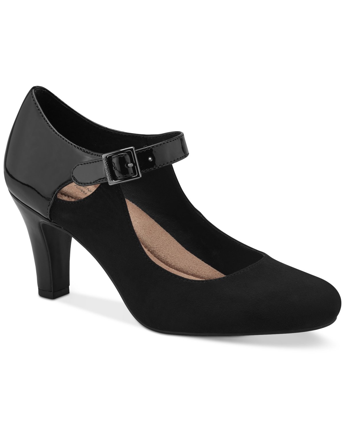 Giani Bernini Womens Velmah Memory Foam Mary Jane Pumps  Created for Macys - Black