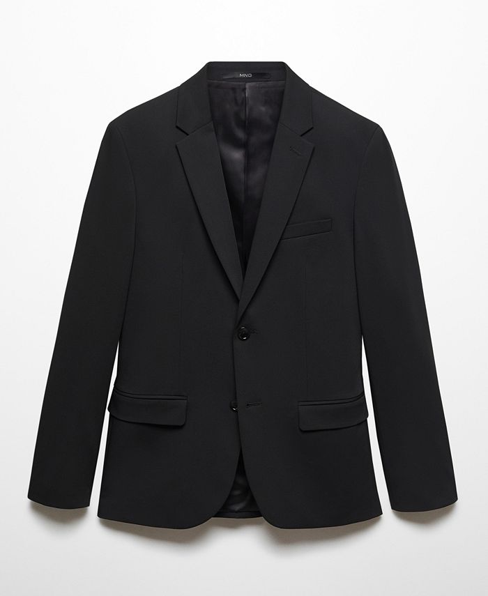 MANGO Men's Super Slim-Fit Stretch Fabric Suit Blazer - Macy's