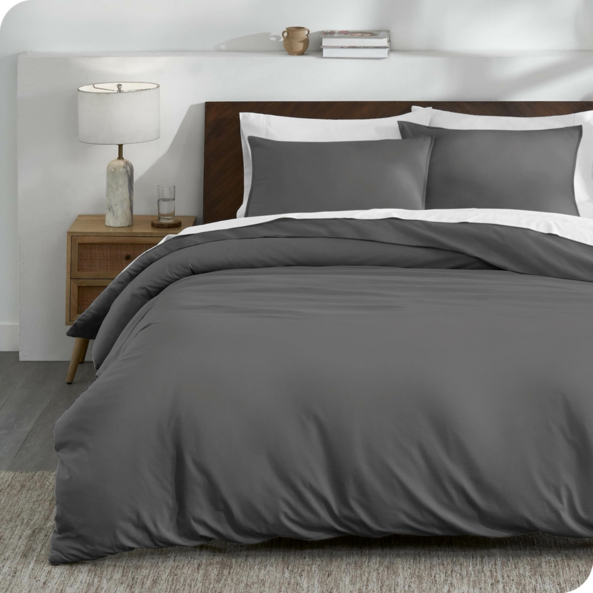 Click here for Bare Home Organic Cotton Jersey Duvet Cover Set Fu... prices