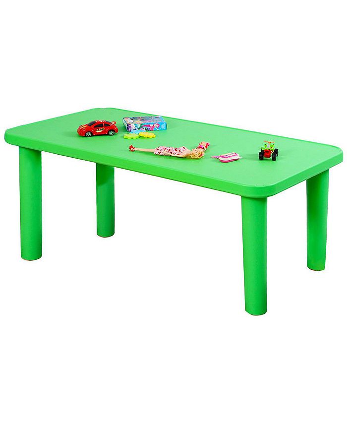 Costway Kids Portable Plastic Table Learn and Play Activity School Home ...