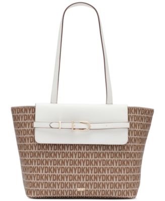 DKNY Penelope Large Monogram Tote - Macy's