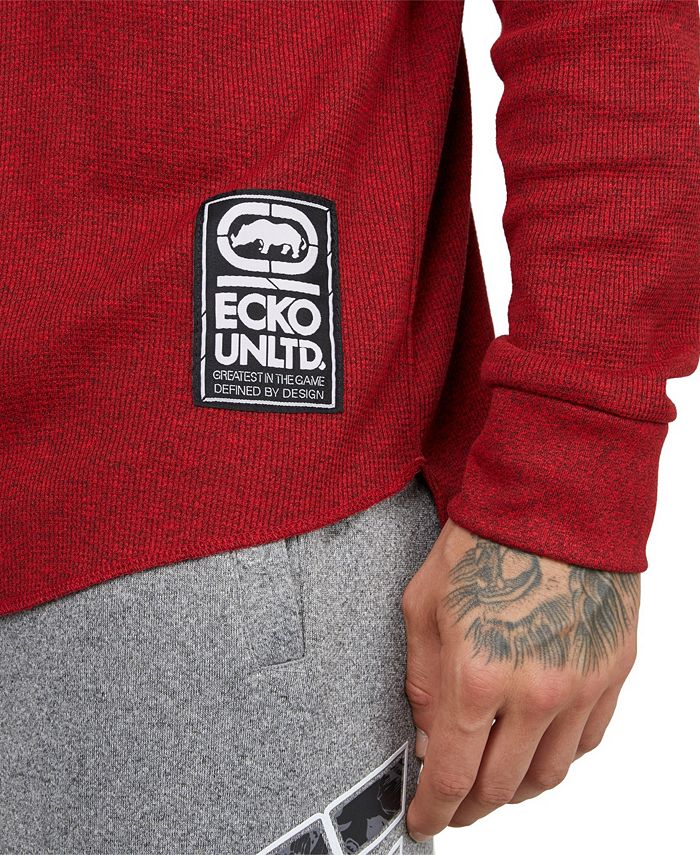 Ecko Unltd Men's Hooded Solid Stunner 2.0 Thermal Sweater - Macy's