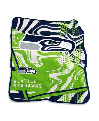 Logo Brands Seattle Seahawks 50" x 60" Swirl Raschel Throw Blanket - Macy's