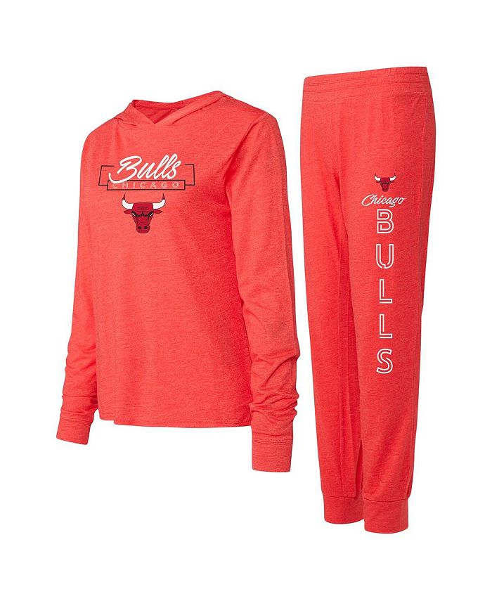 Concepts Sport Women's Red Chicago Bulls Meter Pullover Hoodie and ...