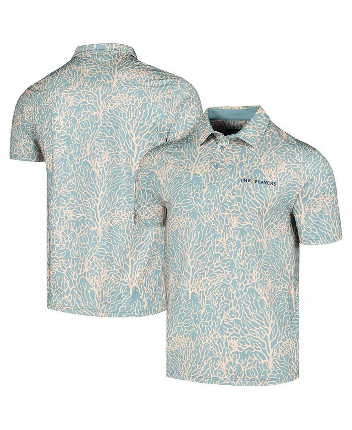 Flomotion Men's Blue THE PLAYERS Coral Reef Polo Shirt - Macy's