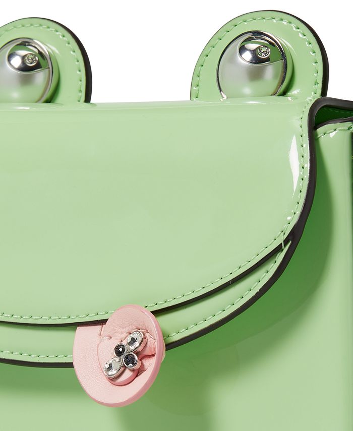 kate spade new york Lily Patent Leather 3D Frog Small Hobo - Macy's