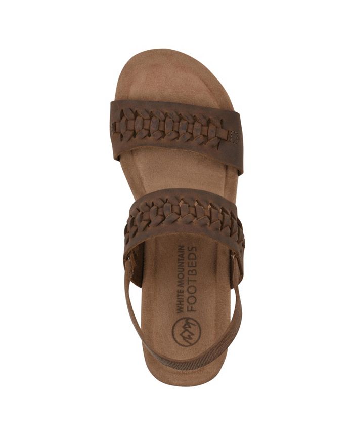 White Mountain Women's Pretreat Footbed Wedge Sandals - Macy's