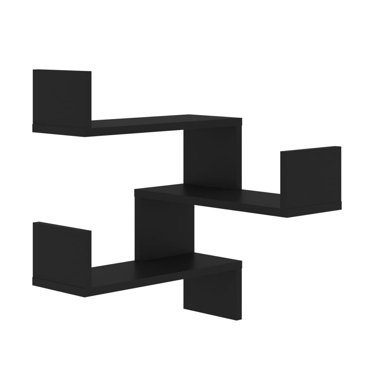 Click here for Wall Corner Shelf Black 15.7x15.7x19.7 Engineered... prices