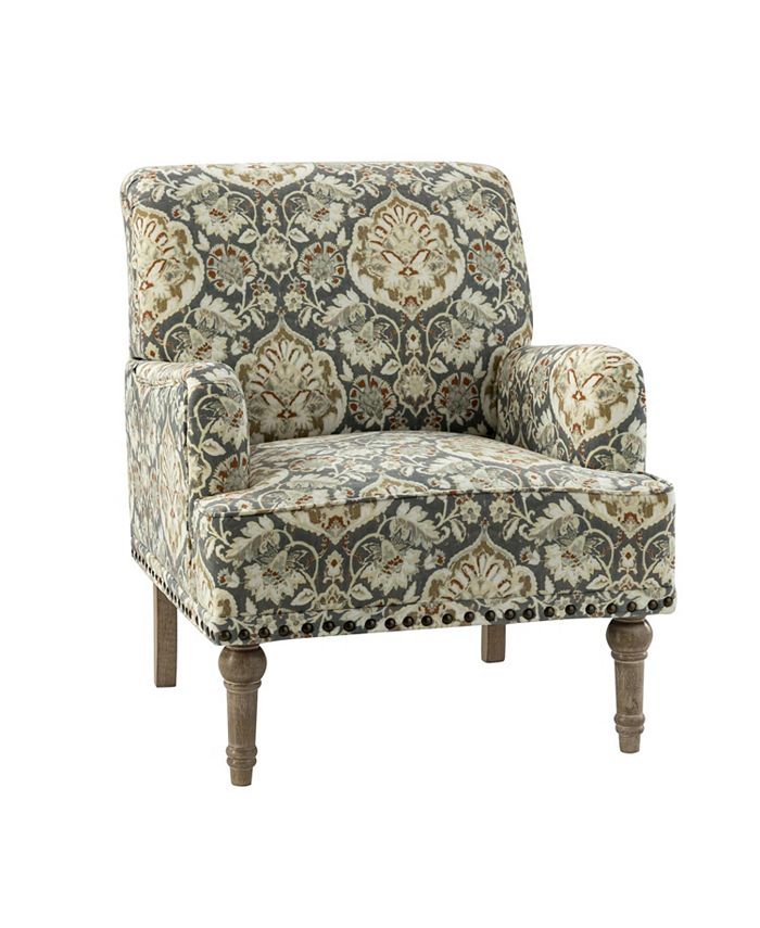 Hulala Home Montross Traditional Wooden Upholstered Armchair with ...