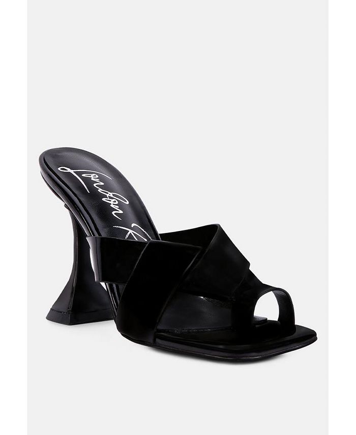 London Rag Women's Snatched Intertwined Toe Ring Heeled Sandals - Macy's