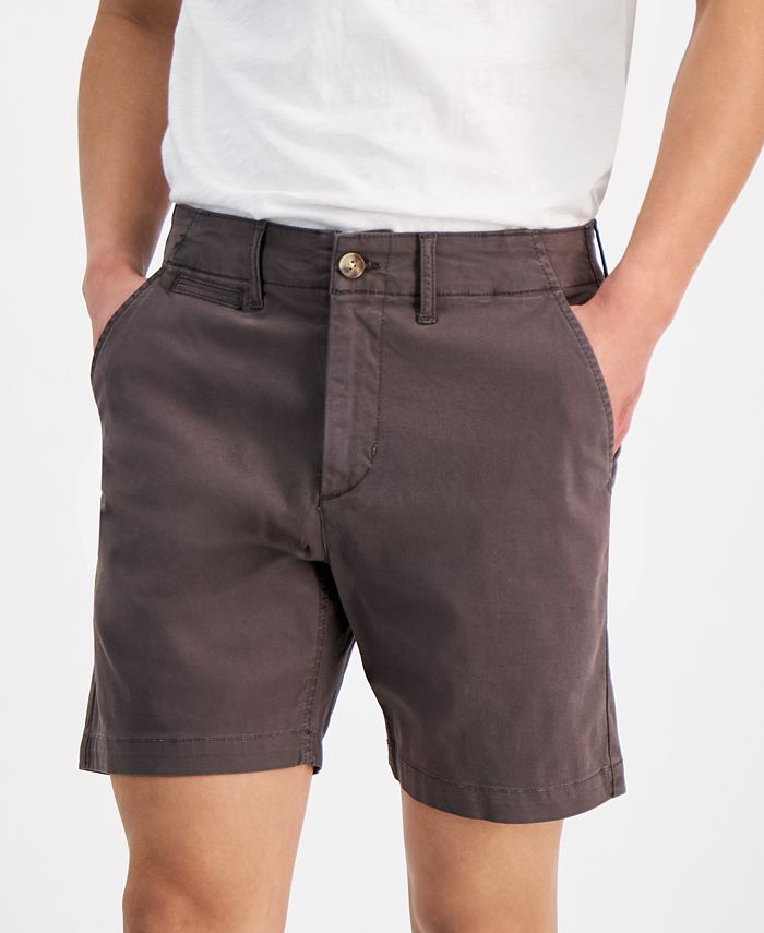 Sun + Stone Men's Colin Flat Front 7" Chino Shorts, Created for Macy's - Macy's