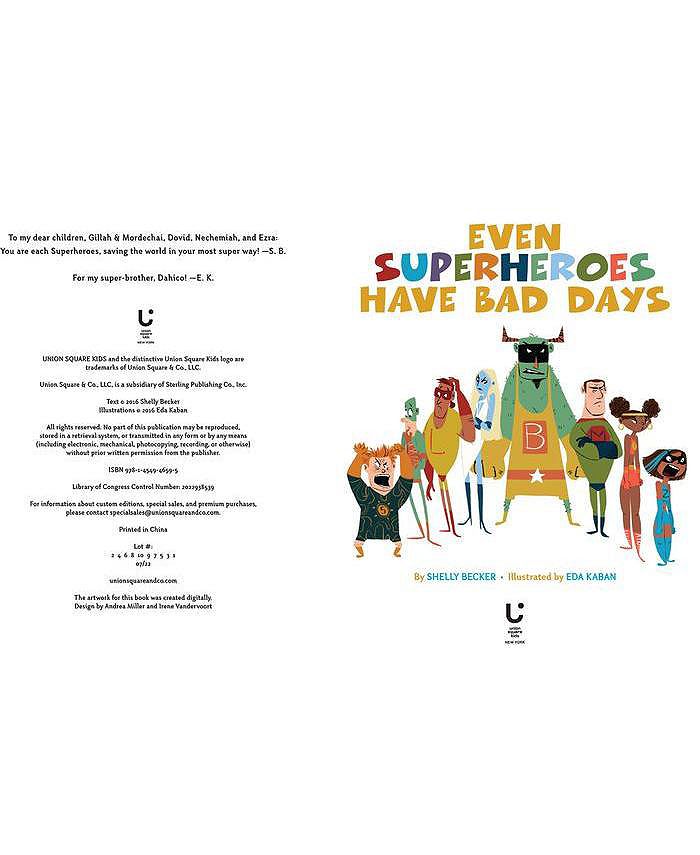 Barnes & Noble Even Superheroes Have Bad Days by Shelly Becker - Macy's