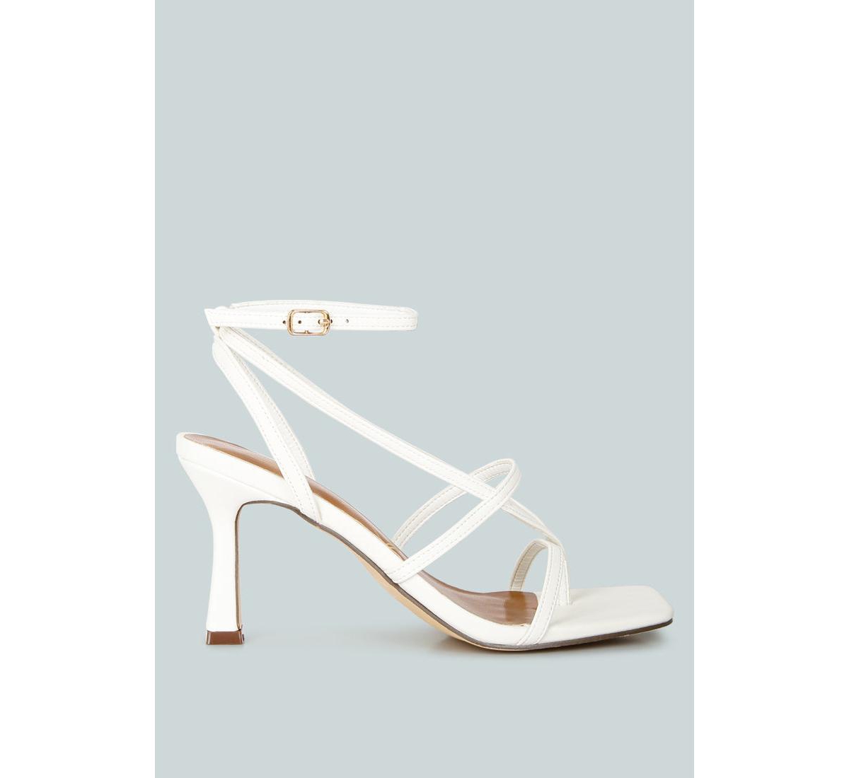 Click here for Womens Stalker Strappy Ankle Strap Sandals - White prices
