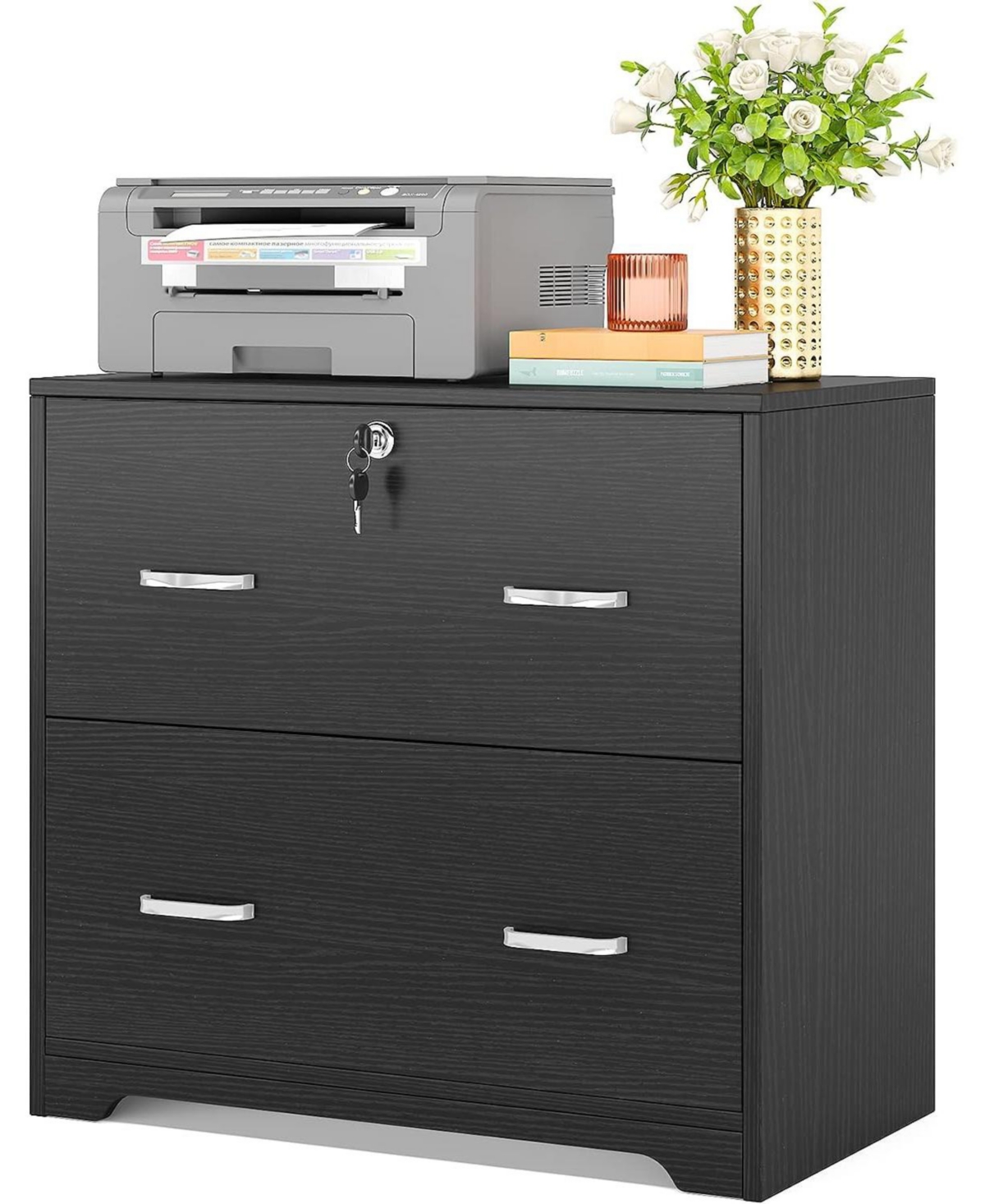 Tribesigns Tribe Signs 2-drawer Lateral File Cabinet, Large White ...